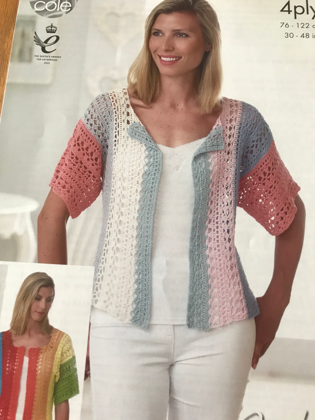 King Cole Crochet Pattern 4710 Ladies - Etsy