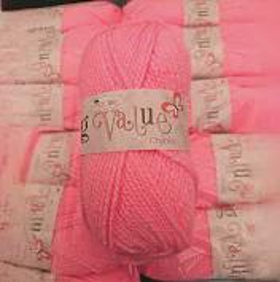 KING COLE CHUNKY Shade Sugar Pink 100g Balls - Etsy