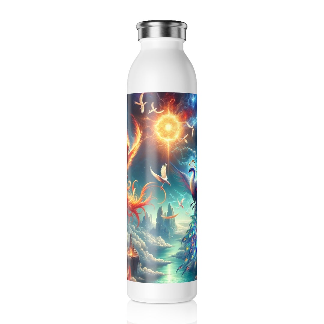 Pheonix and Ice, Slim Water Bottle - Etsy