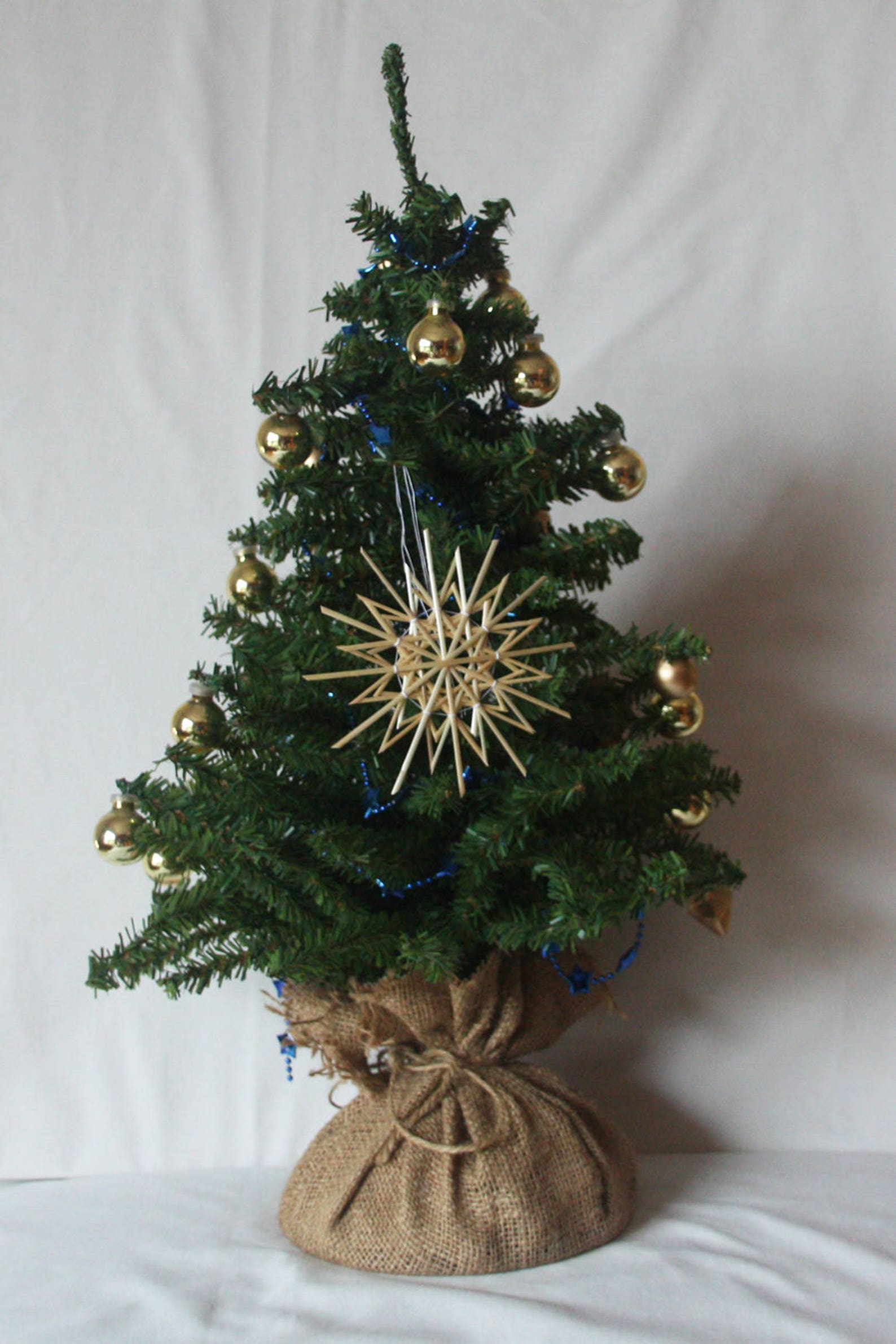 Christmas Tree Decoration - Handmade German Straw Star Ornament ...