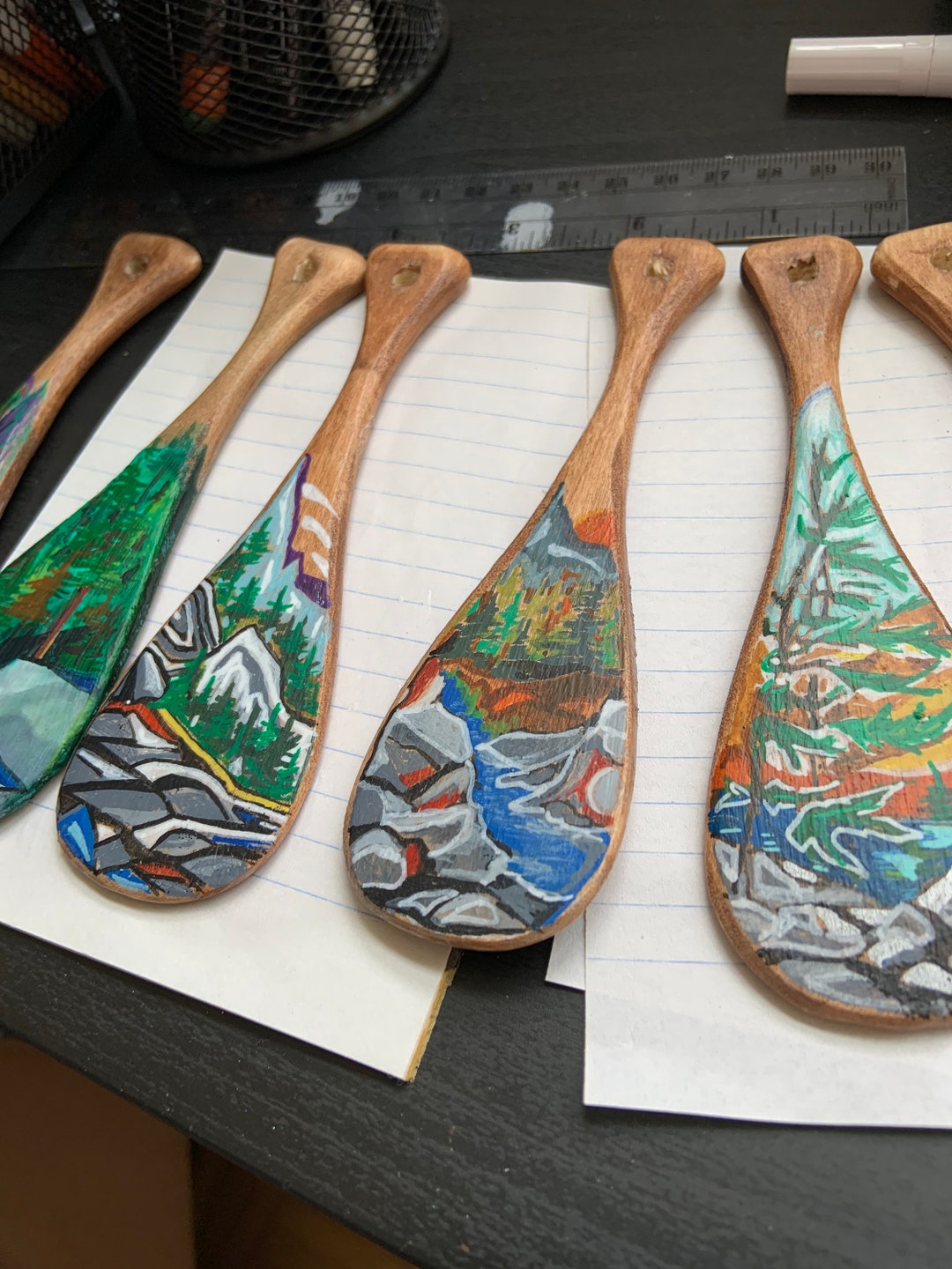 Miniature Paddle Keychain/ornament - Etsy