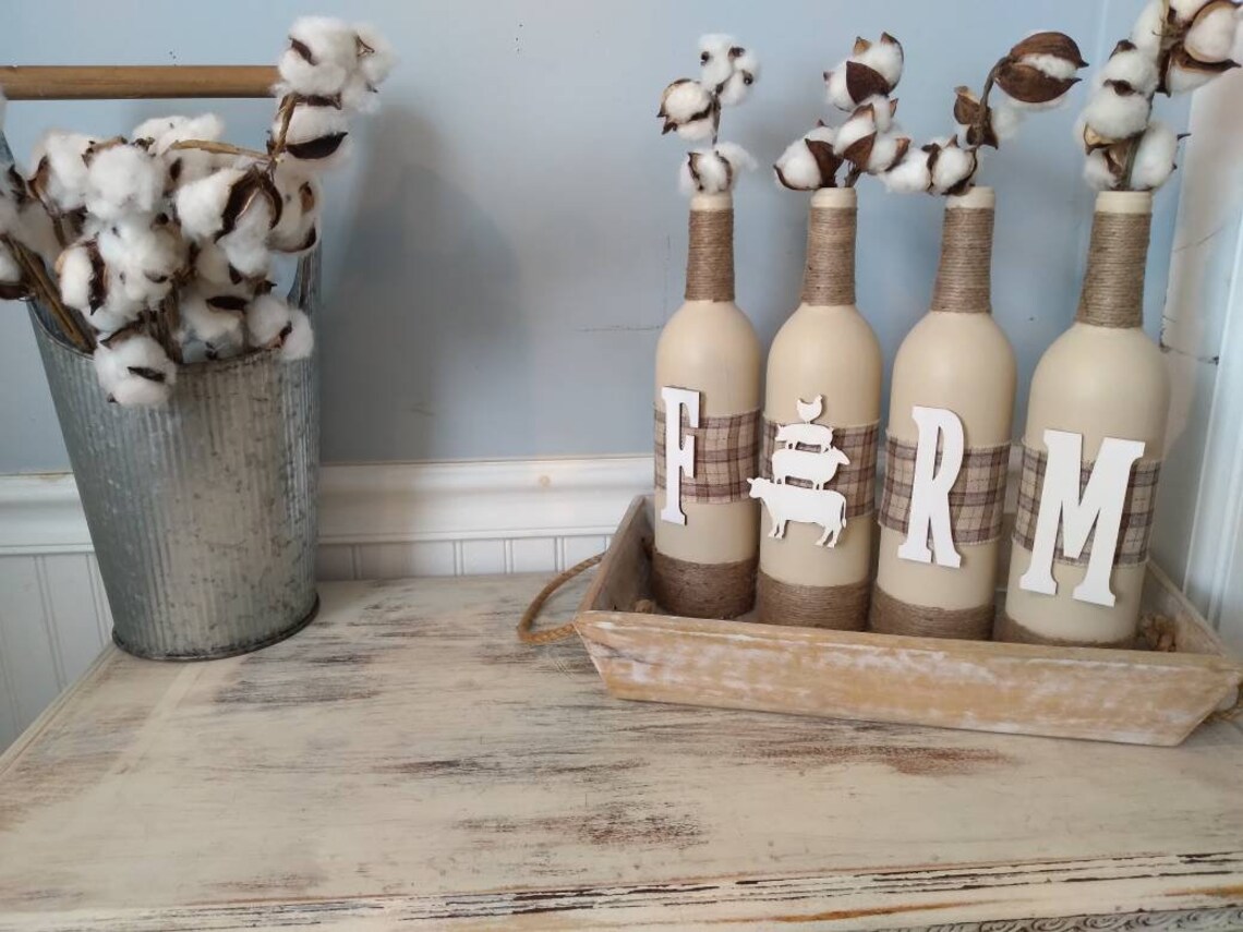 Farm Bottle Set - Etsy
