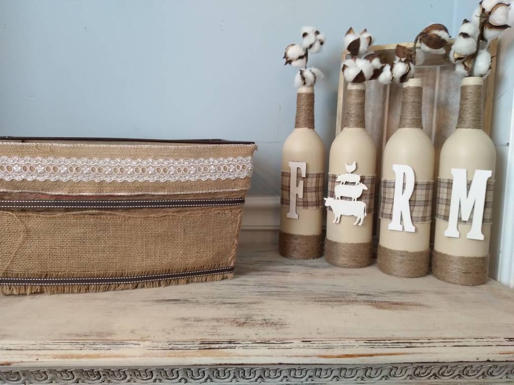 Farm Bottle Set - Etsy