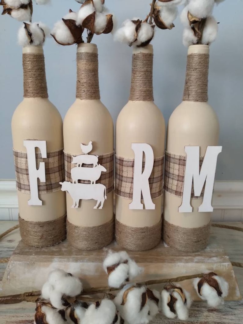Farm Bottle Set - Etsy