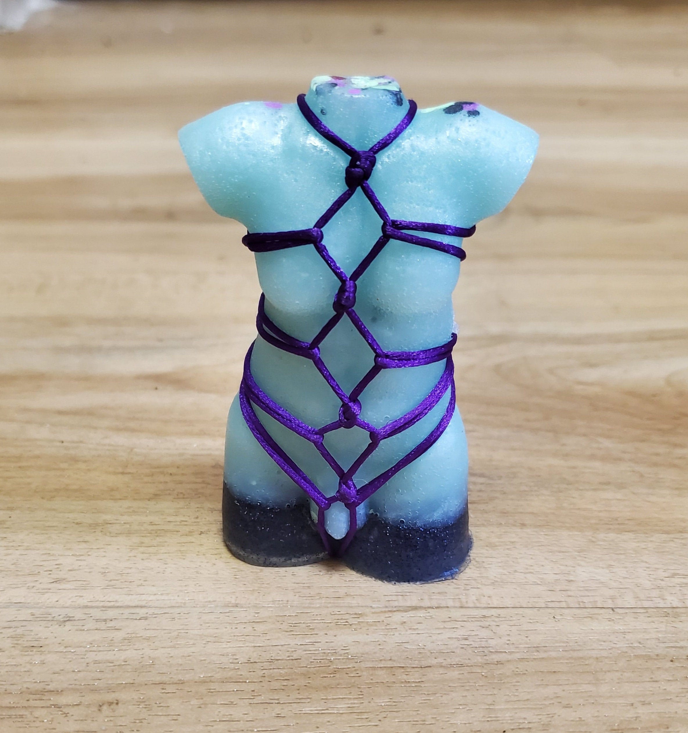 Mint Green Black Purple Male Shibari Figurine Etsy