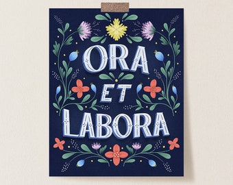 Ora Et Labora Wall Decor - Etsy