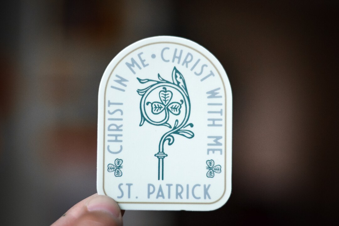 St. Patrick Staff Sticker - Etsy