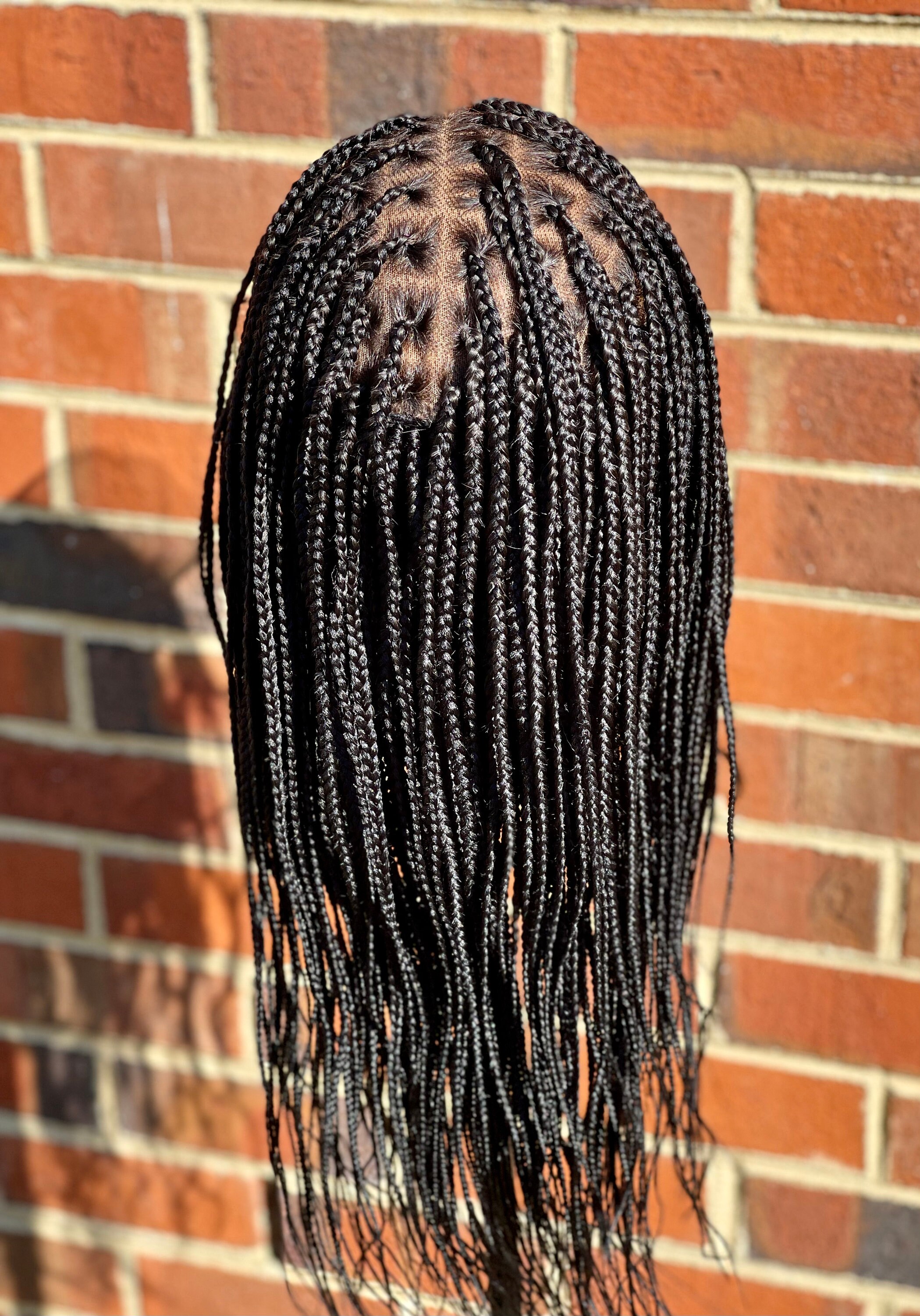 7x7 Lace Closure Knotless Box Braid Micro Small 24” Braid Wig - Etsy