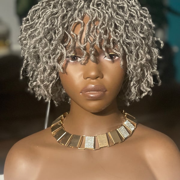Salt and Pepper Sister Loc Wig - Etsy