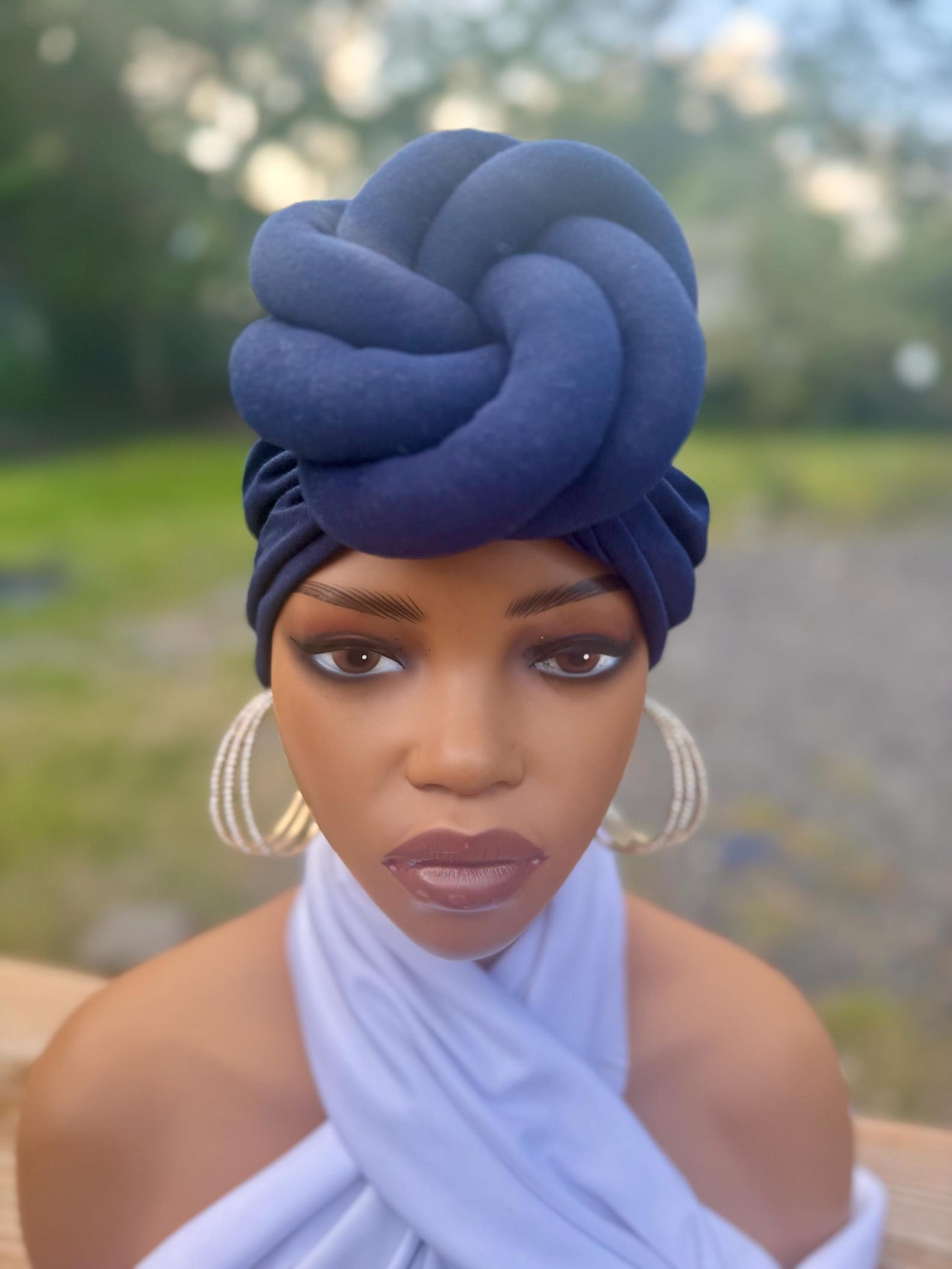 Pre Knotted Twisted Turban Head Wrap Scarf Bonnet Hat Top Knot Hijab - Etsy