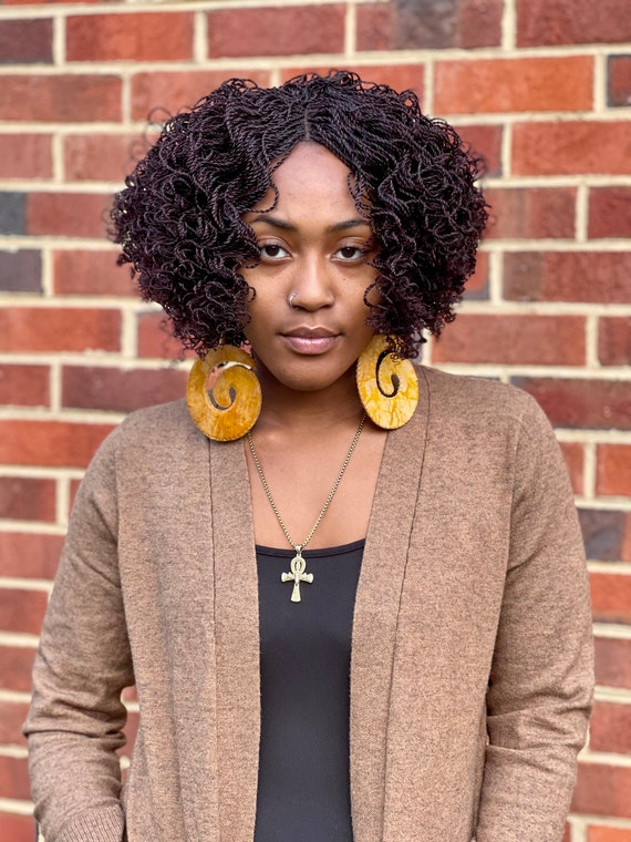 Micro Loc Twist Sisterlock Lace Front Braid Wig - Etsy