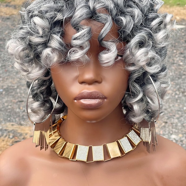 Silver Wigs - Etsy