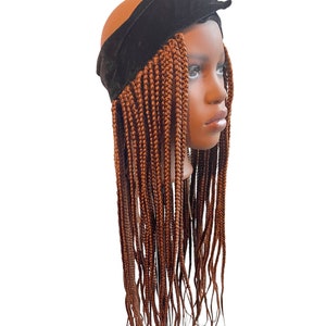 Box Braid Band Hat Braids Cap Wig - Etsy
