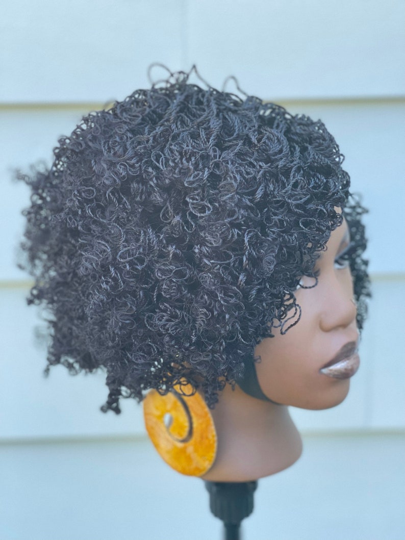 Mini Twist Curly Micro Locs Lace Front Wig - Etsy