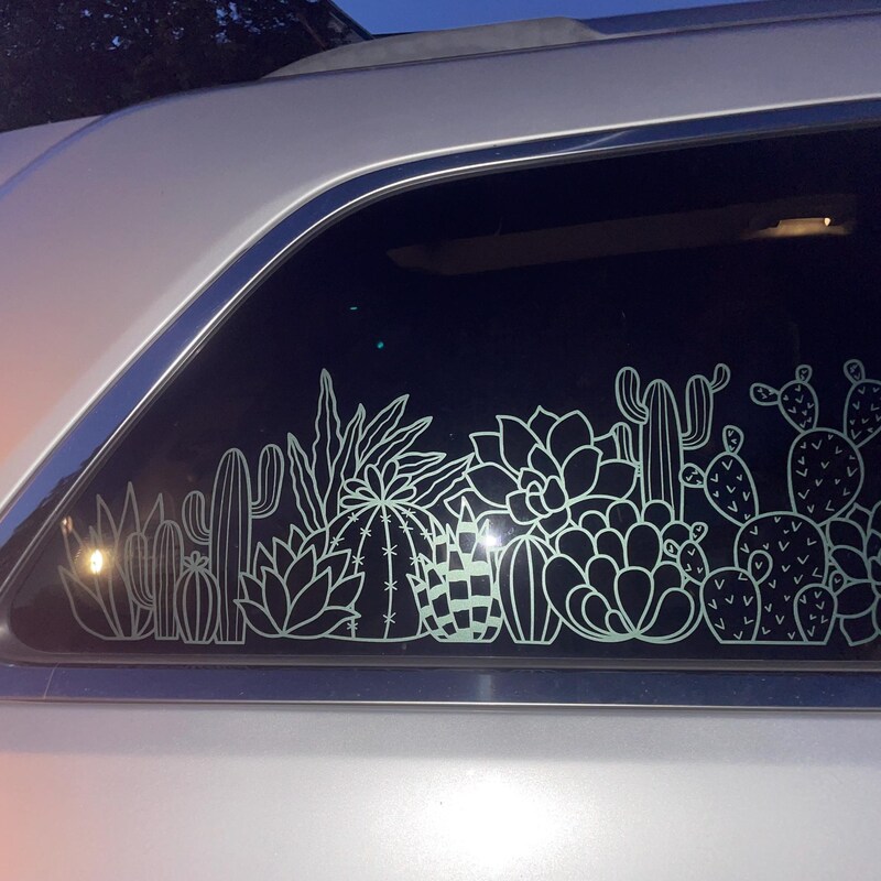 Cactus Wall Decal - Etsy