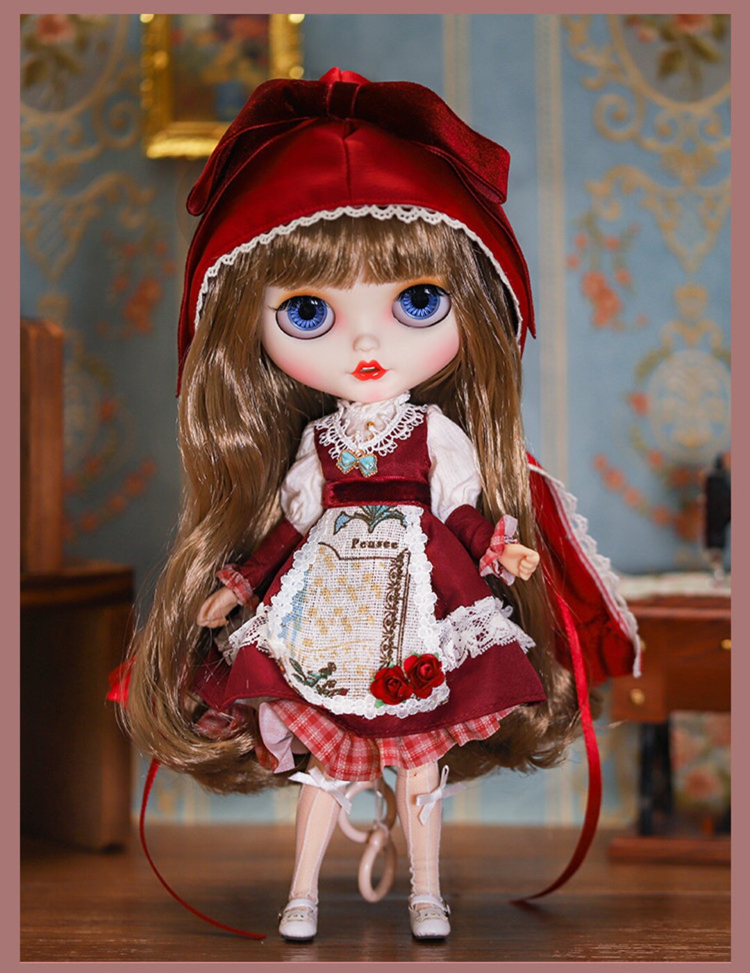 Red Riding Hood Set - Doll Clothes for Blythe / Pullip / Azone / 1/6 ...