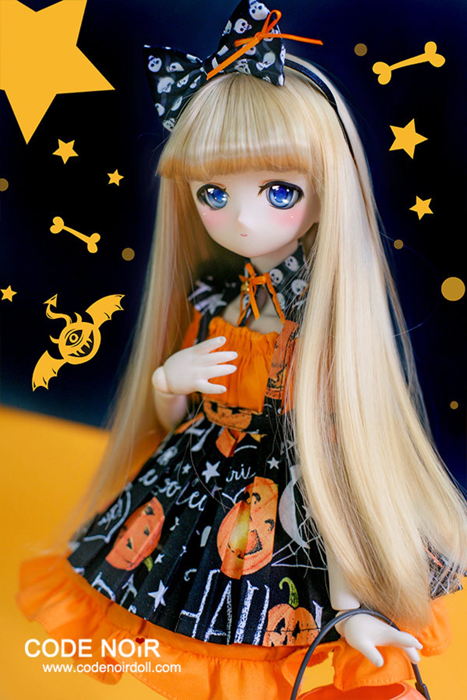 CODENOiR Halloween Dress BJD clothes for msd / mdd / angel | Etsy
