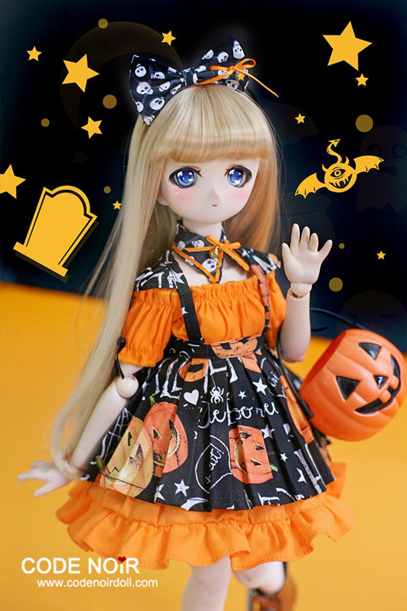 CODENOiR Halloween Dress BJD clothes for msd / mdd / angel | Etsy