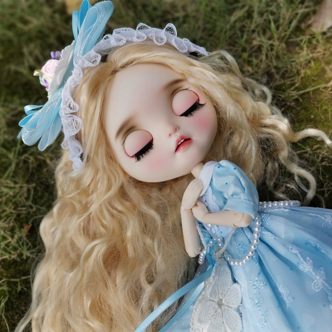 Sky Blue Dress Set - Doll Clothes for Blythe / Pullip / Azone / 1/6 ...