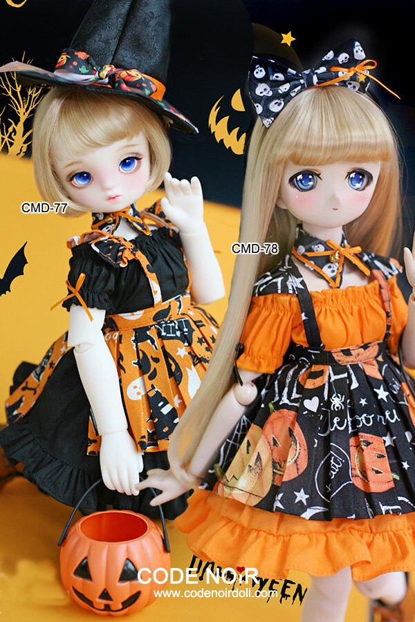 CODENOiR Halloween Dress BJD clothes for msd / mdd / angel | Etsy