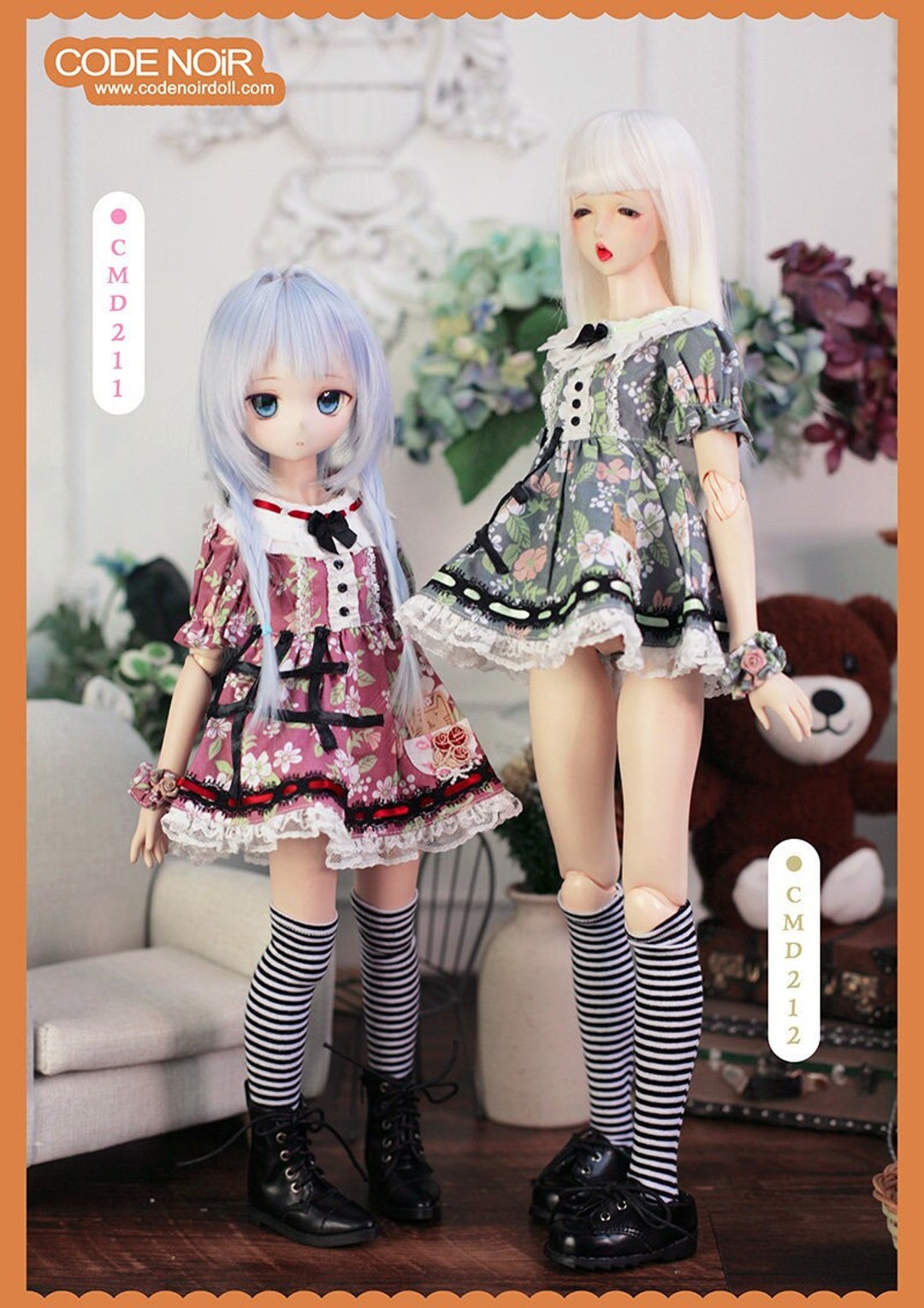 Codenoir - Timid Kitten Dress BJD Clothes for MSD / Mdd / 1/4 BJD ...