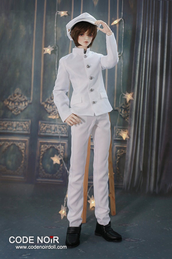 Codenoir Black and White Gakuran BJD Clothes SD13 BOY / | Etsy UK