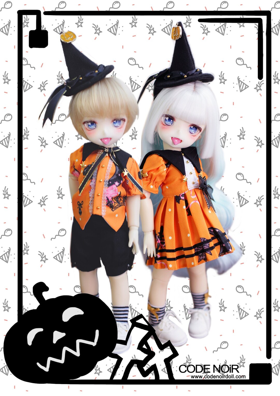 Codenoir - Little Halloween 2021 BJD Clothes for YOSD/ 1/6 BJD - Etsy