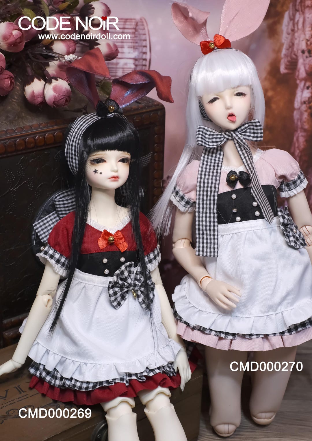 Codenoir - Rabbit Patissier BJD Clothes for Msd / Mdd / Angel Philia / 1/4 BJD - Etsy