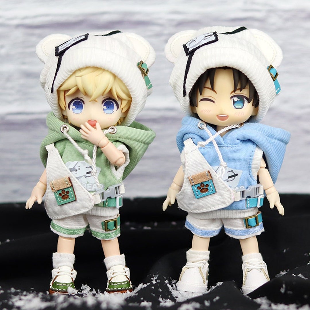 Bear Hoodie Set - Doll Clothes for Obitsu 11 / Nendoroid Doll / GSC ...