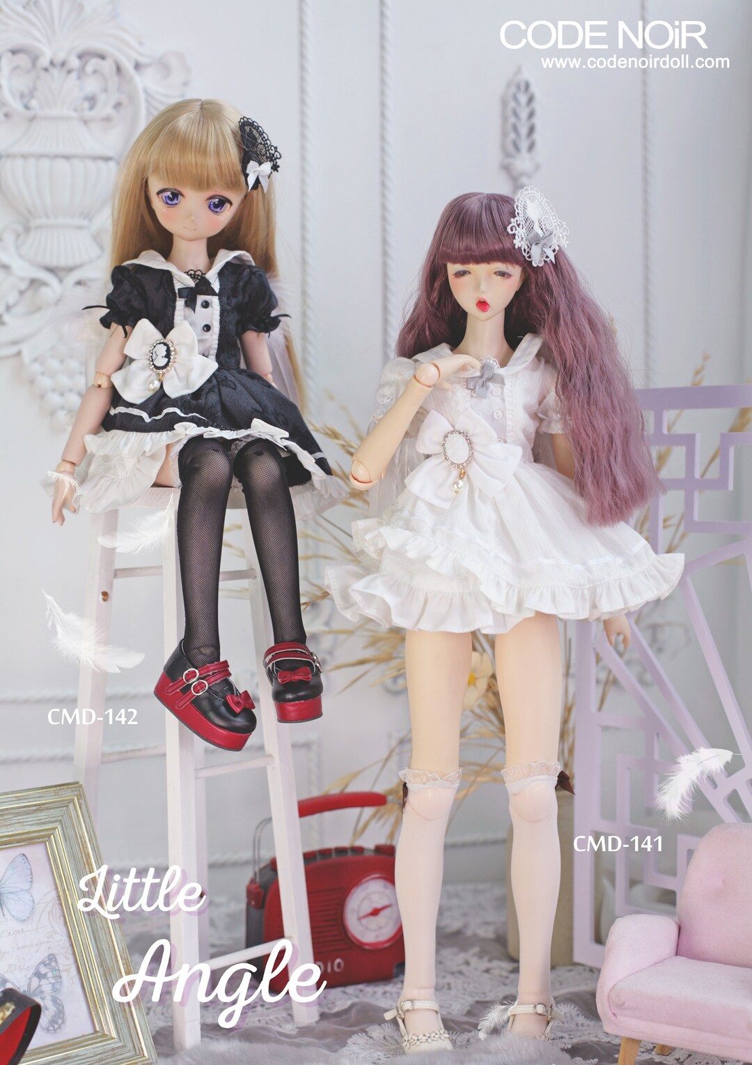 CODENOiR - Engel für BJD Kleidung msd / Slimi msd / mdd / Engel philia ...