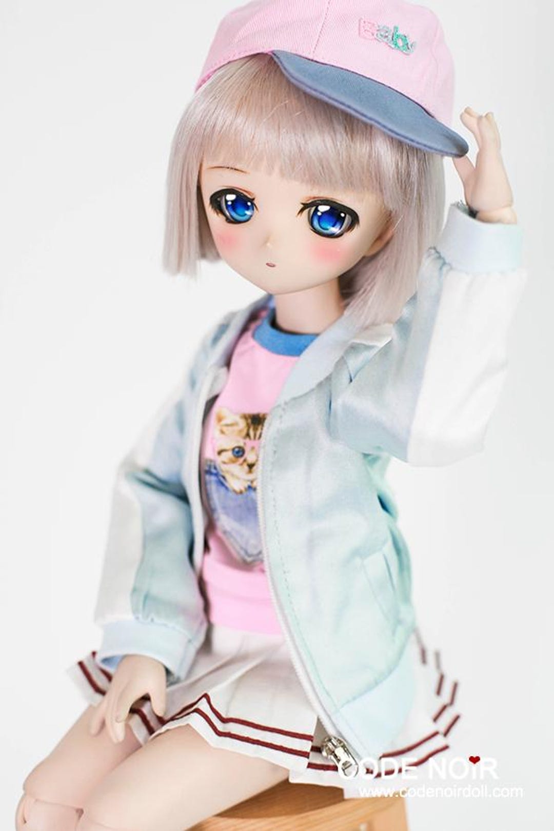 Codenoir - Sport Jacket, Two Tone Cap BJD Clothes for Msd / Mdd / 1/4 ...