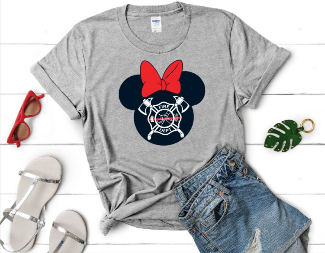 Firefighter Disney Shirt Firefighter Shirt Firefighter | Etsy