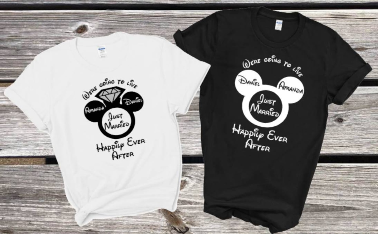 Disney Engagement Shirt Disney Couple Disney Wedding Disney - Etsy