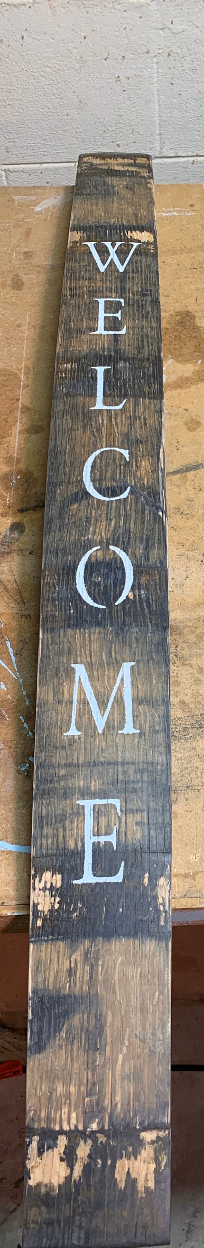 Bourbon Barrel Stave Welcome Sign - Etsy