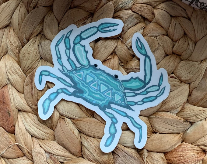 Blue Crab Sticker Blue Crab Sticker Art Blue Crab Art Blue Crabs Blue ...