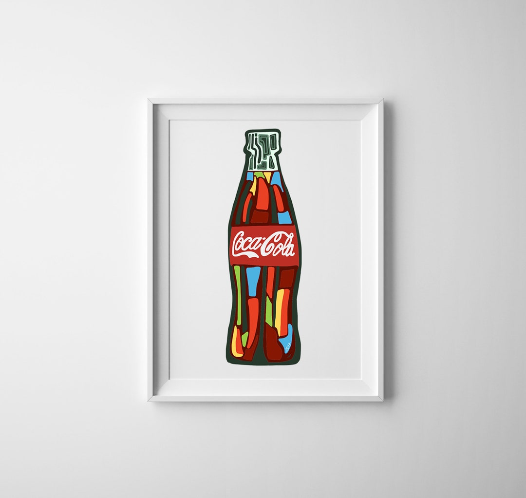 PRINTABLE - Coca Cola Bottle Art - Coca Cola - Coke Bottle Design ...