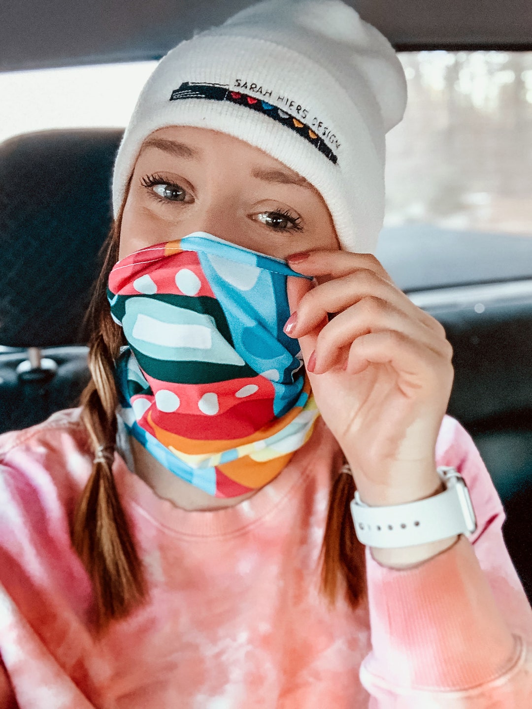 Colorful Face Mask Fun Ski Mask Girly Ski and Snowboard Face Mask ...