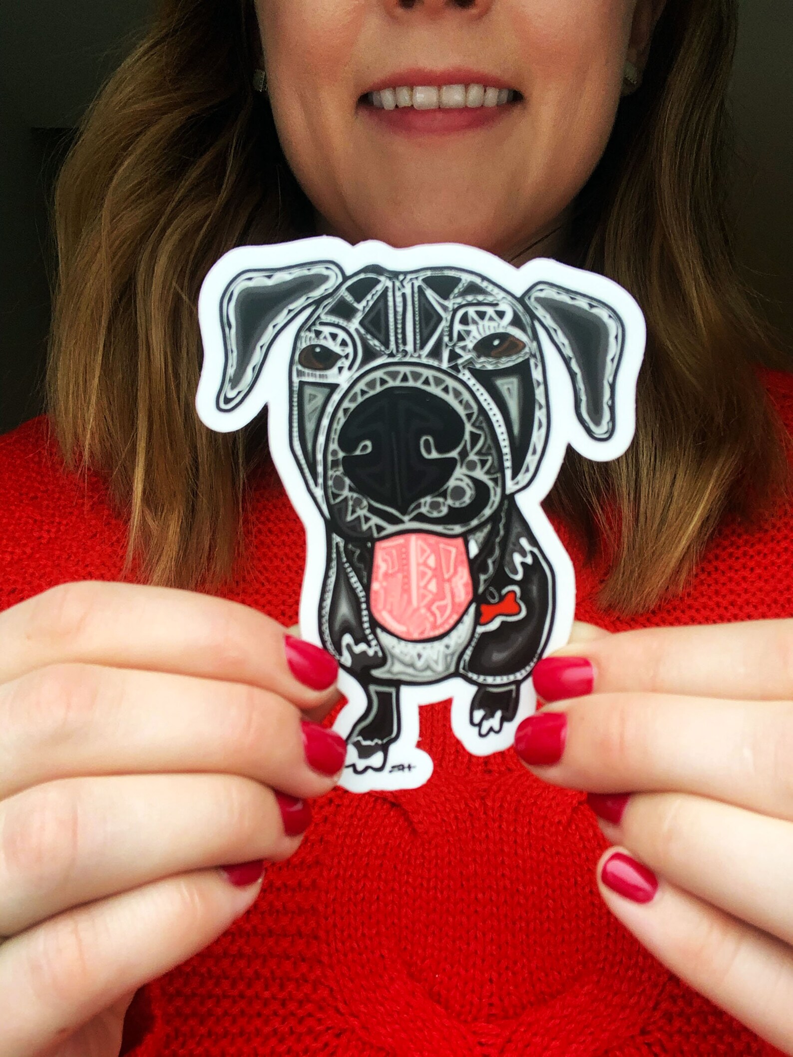 Black Dog Sticker Black Dog Sticker Sarah Hiers Design Black Dog ...