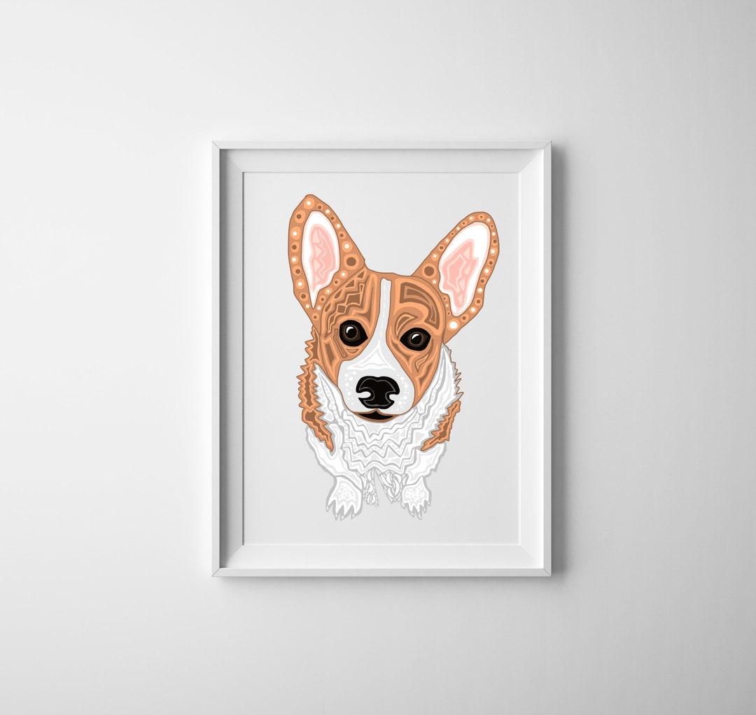 Corgis Kunst - Corgis Portrait - Corgis Lover Art - Corgis Poster ...