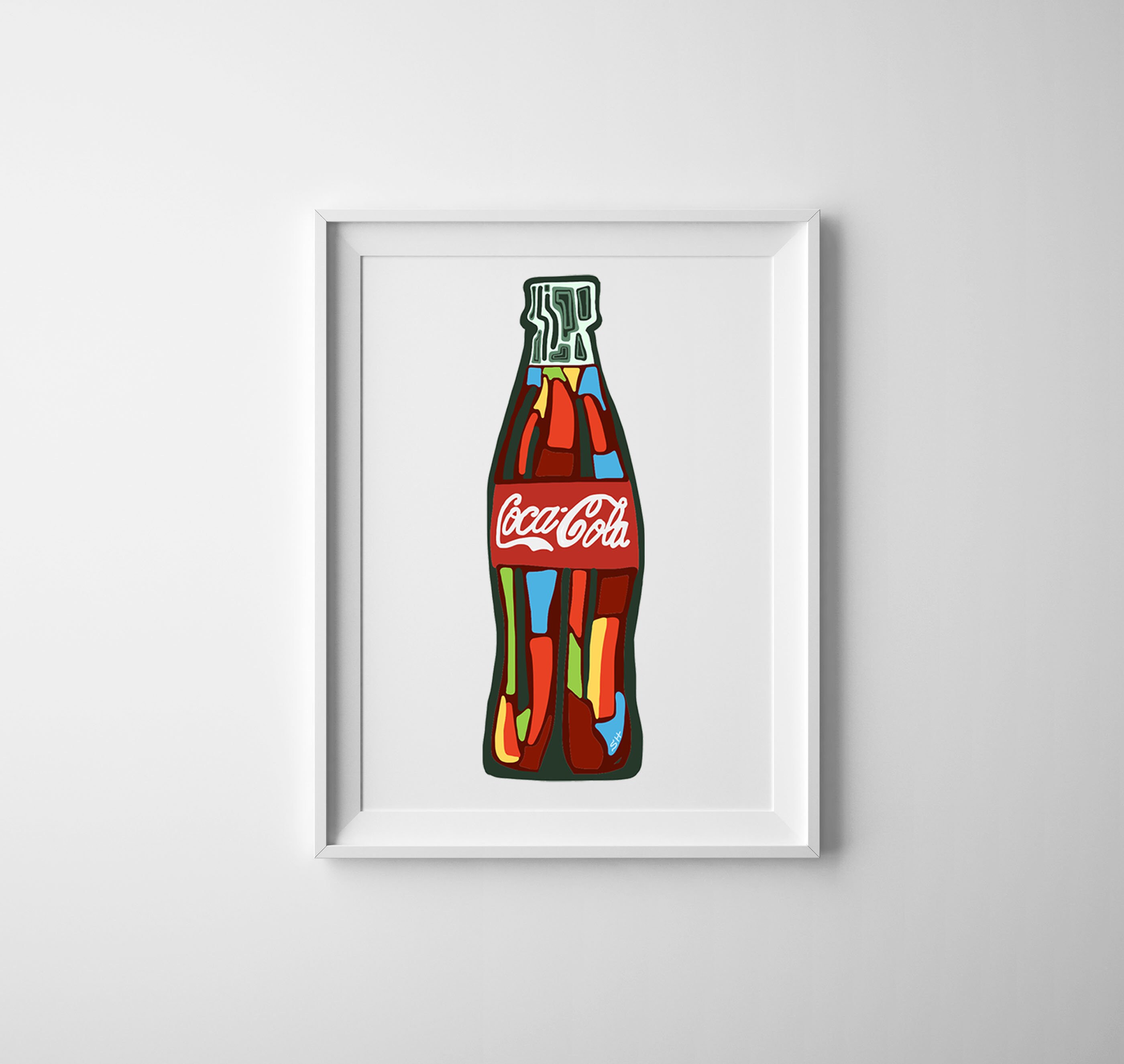 Coca Cola Bottle Art - Coca Cola Art - Coke Art - Sarah Hiers Design ...