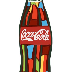 PRINTABLE Coca Cola Bottle Art Coca Cola Coke Bottle - Etsy