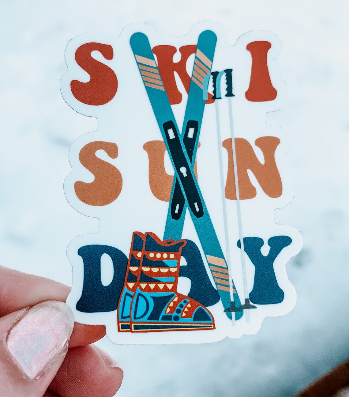 Ski Sunday Sticker Sunday River Sticker Sunday River - Etsy