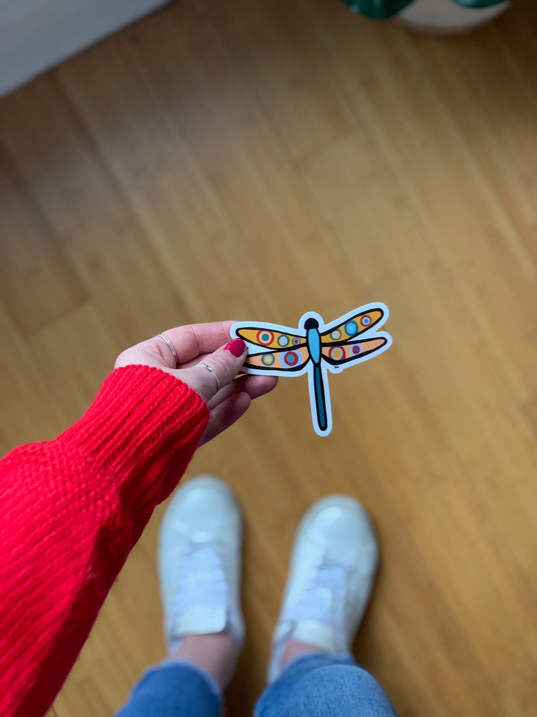 Dragonfly Sticker - Dragonfly Sticker Art by Sarah Hiers Design - Vinyl ...