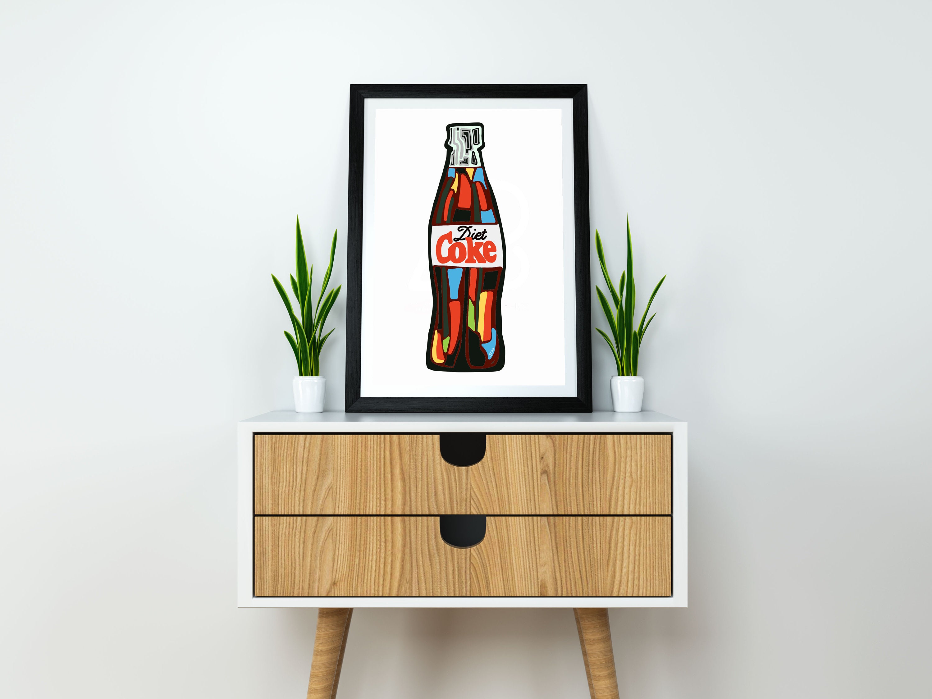 Diet Coke Art Diet Coke Print Sarah Hiers Design Diet Coke | Etsy