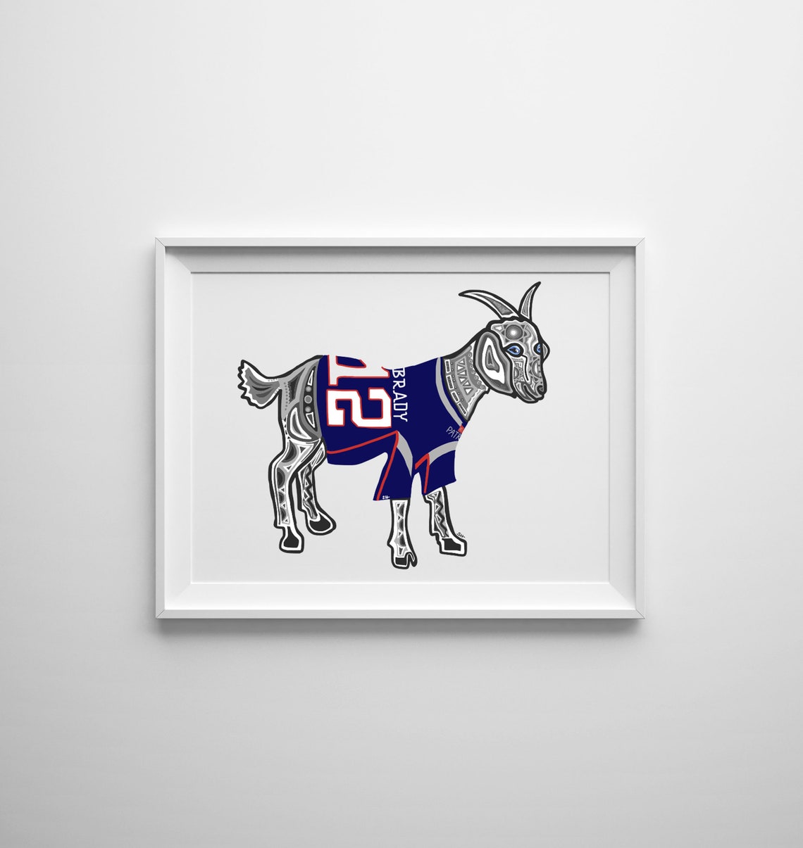 Tom Brady GOAT greatest of All Time TB12 New England | Etsy