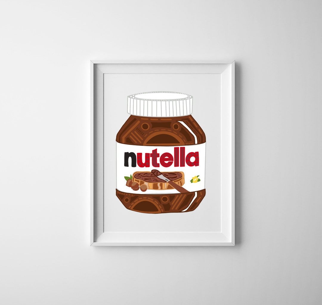 PRINTABLE - 8x10 Nutella Print - Nutella Abstract - Nutella Art ...