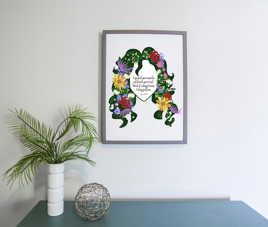 Flower Girl Art - Veronica Shoffstall Poem - Female Empowerment - Girl ...