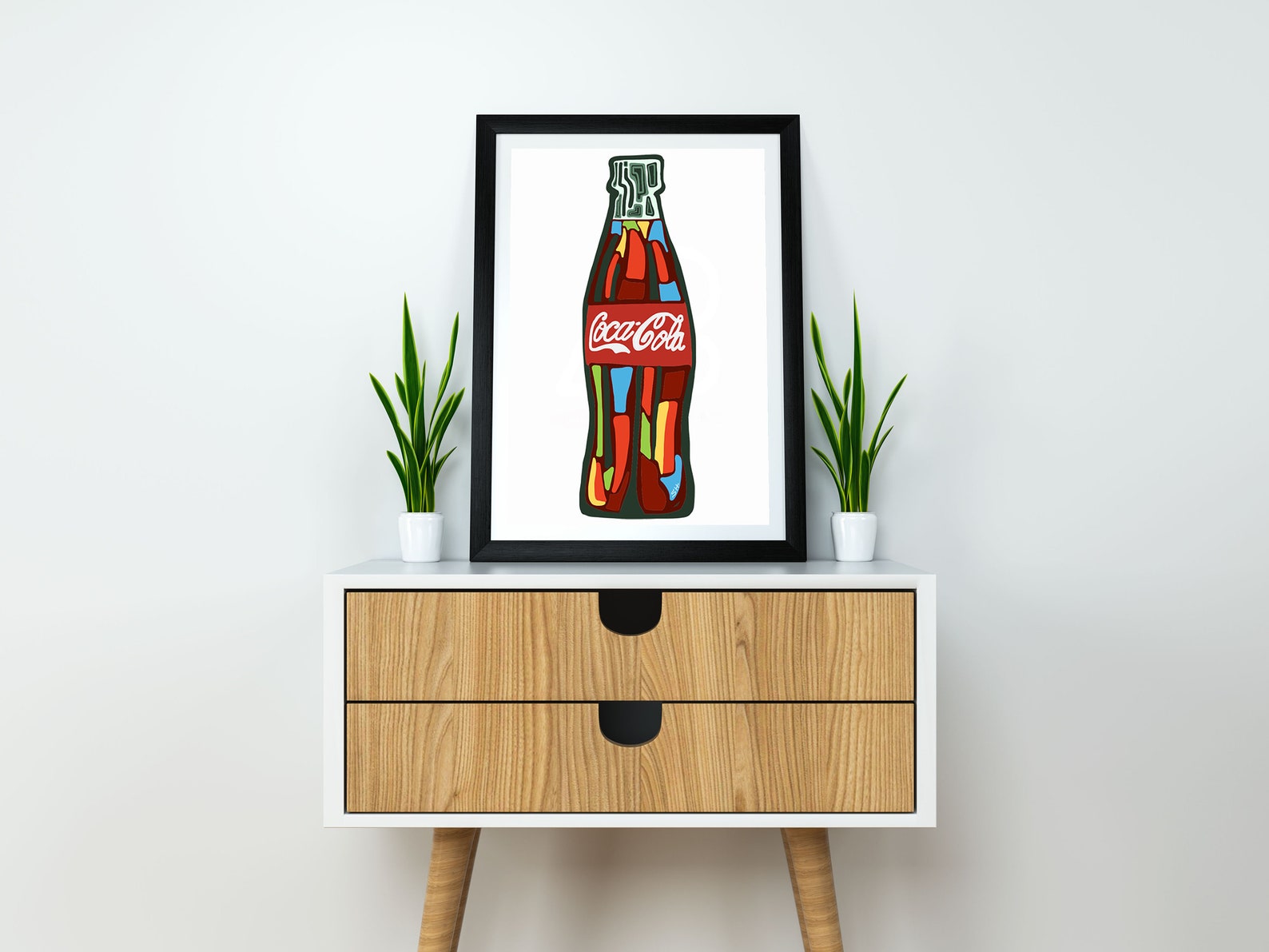 Coca Cola Bottle Art Coca Cola Art Coke Art Sarah Hiers - Etsy