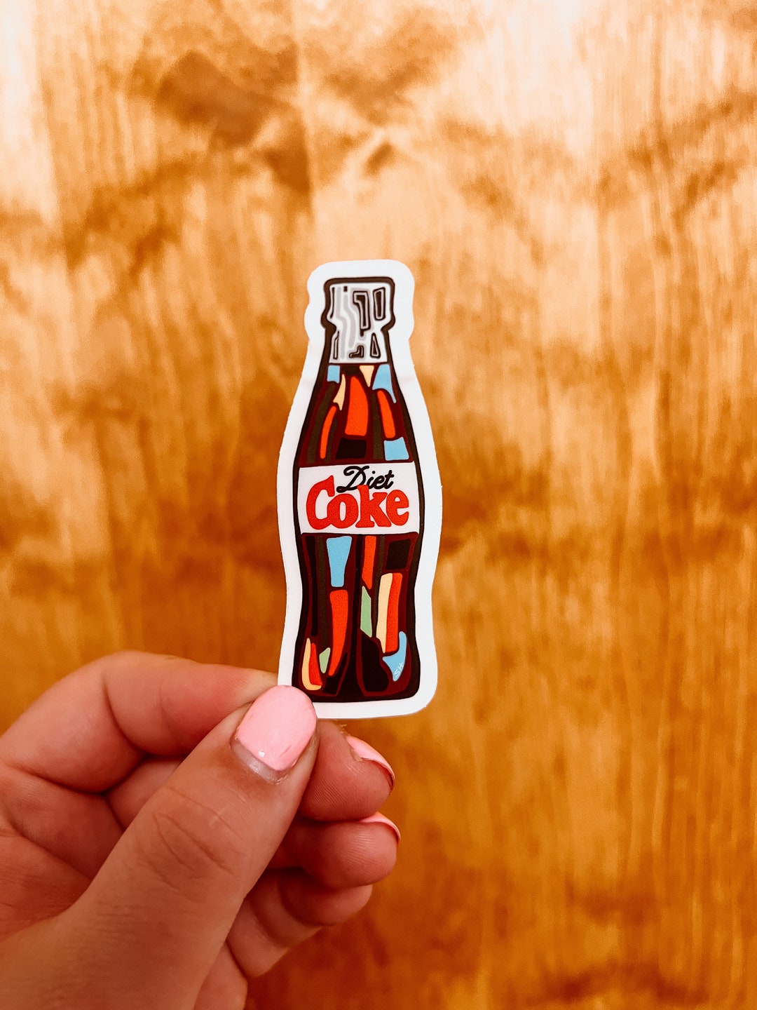 Diet Coke Sticker - 3 Inch Diet Coke Sticker Art by Sarah Hiers Design ...