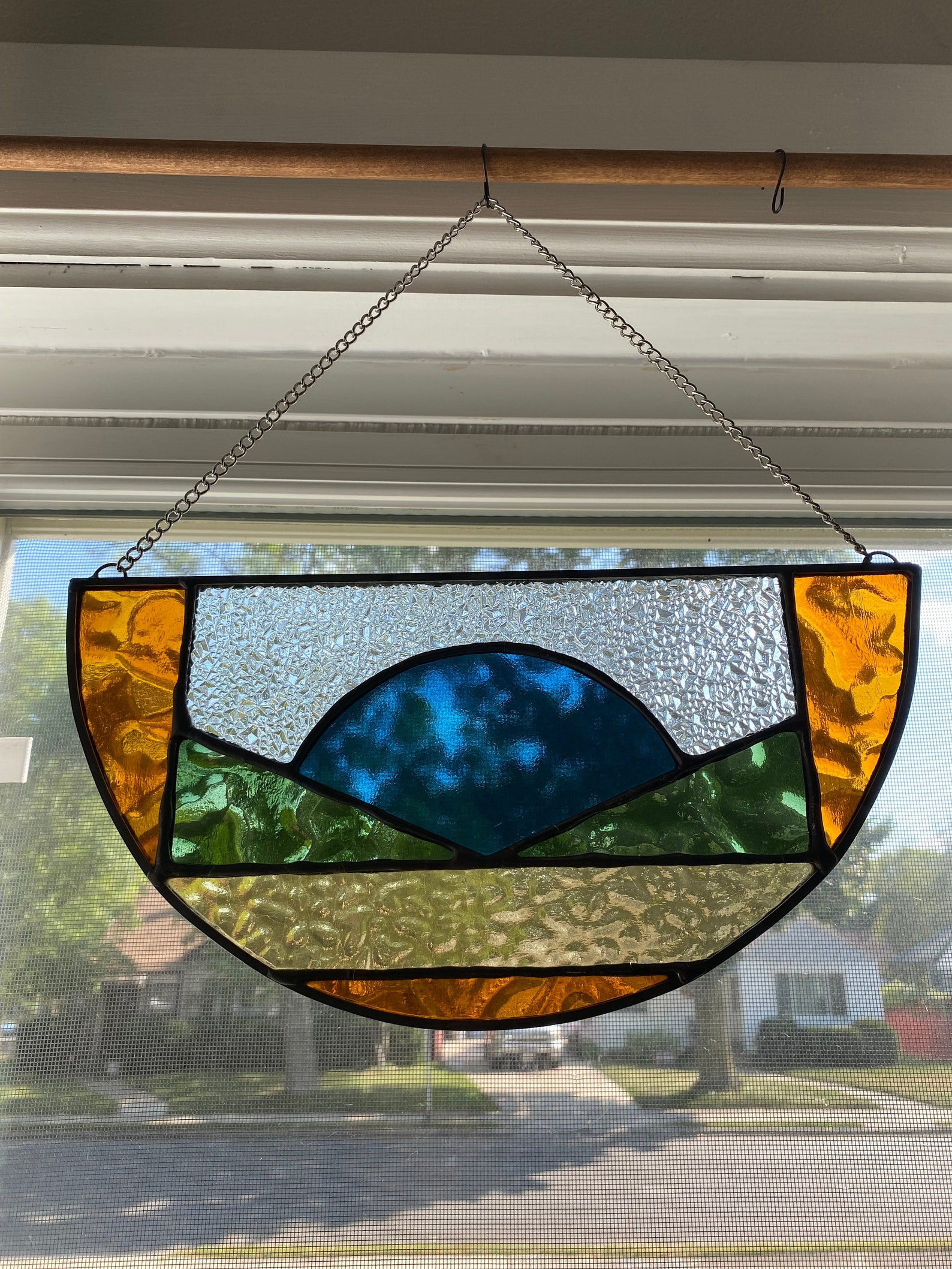 Half Circle Stained Glass - Etsy